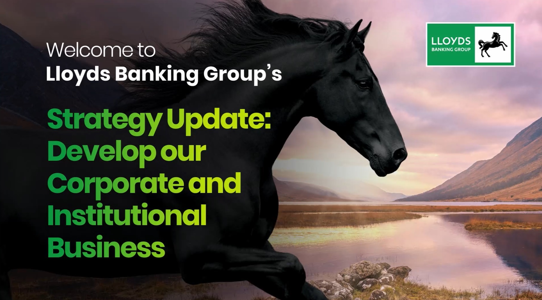 Group strategy update: develop our Corporate & Institutional business